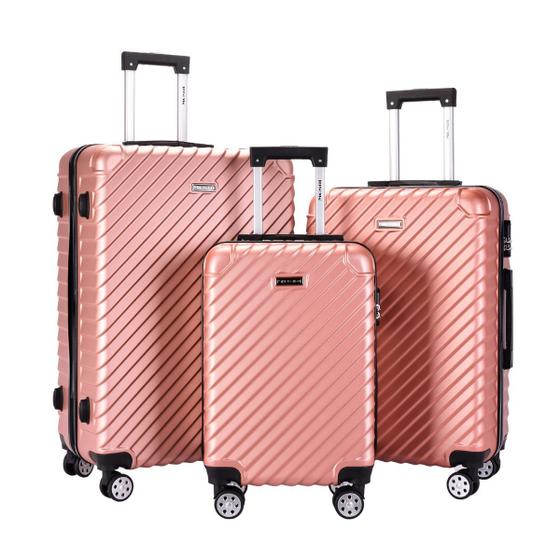 Kit Mala de Viagem Pequena 10kg + Mala Média 23kg + Mala Grande 32kg ...