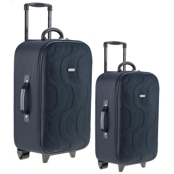 Kit mala de viagem pequena de bordo e grande copacabana tonin - M ...