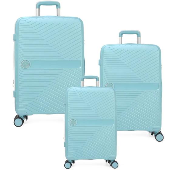 Kit Malas De Viagem Polipropileno P M G Rodas 360 Up4you - LUXCEL ...