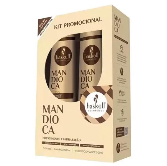 Kit Mandioca Haskell (Shampoo 500ml + Condionador 500ml) - Kit Shampoo e Condicionador ...