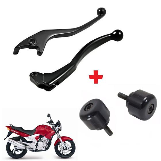 Kit Manete Embreagem Freio + Peso Guidão Fazer 250 Preto Par - COMETA ...