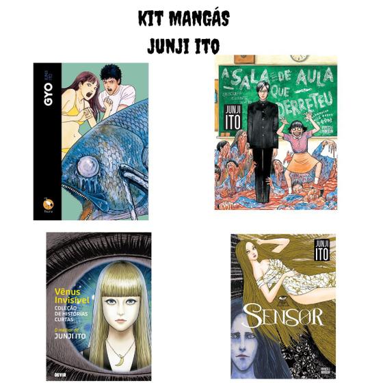 Kit Mangá Junji Ito: Gyo, Sala Aula Derreteu, Vênus e Sensor - Pipoca e Nanquim - Alimentos ...
