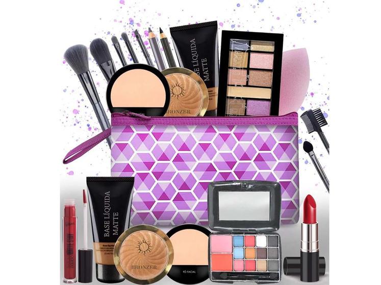 Kit Maquiagem Completo Grandes Marcas Bzkt15 - Pele Branca - Bazar Na ...