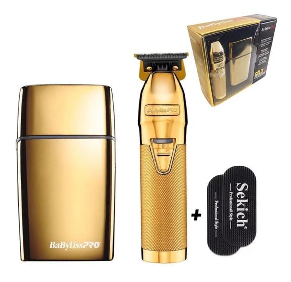 Kit Máquina Babyliss Gold Fx Shaver Gold Collection Babyliss - Babyliss ...