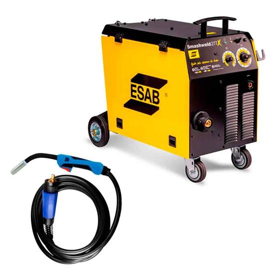 Kit Máquina de Solda MIG/MAG 277X Esab e Tocha TBI 253 X 3m - Tocha ...