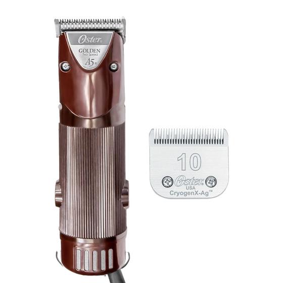 Kit Máquina de Tosa Oster Pro A5 Golden + Lâmina 10 Extra - Máquina de ...