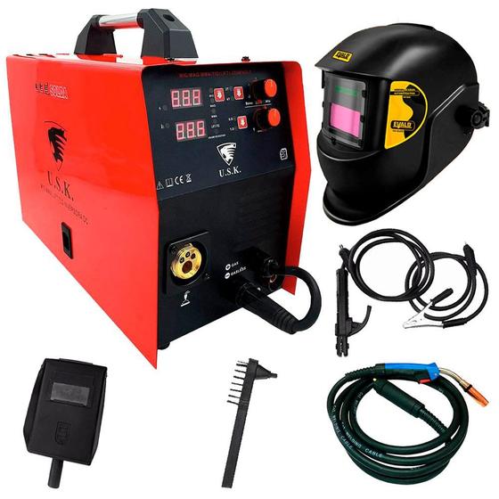 Kit Maquina Solda Multiprocessos MIG MAG MMA TIG Bivolt LIFT-255 USK ...
