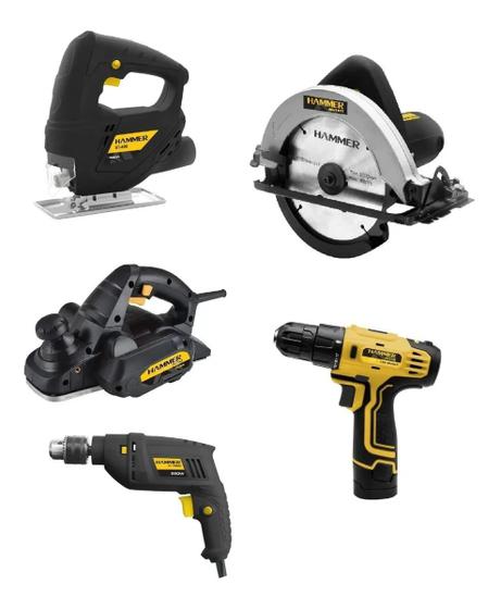 Kit Marceneiro Serra Circular Tico Tico Plaina Furadeira Parafusadeira ...