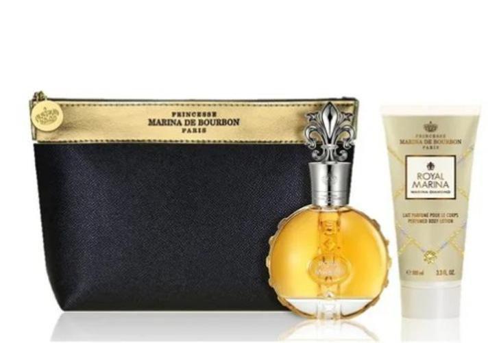 Kit Marina Bourbon Diamond 100 Ml. Loção E Necessaire - Marina De ...