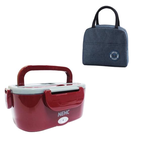Kit Marmita Elétrica Portátil Plástico 2 em 1 Tomada e Carro Bivolt com ...