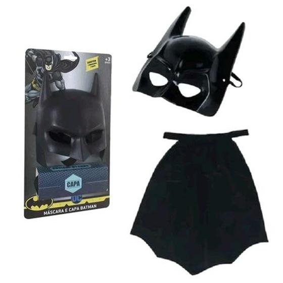 Kit Máscara e Capa Batman Aventura DC Comics Rosita 9521 - Máscara de ...