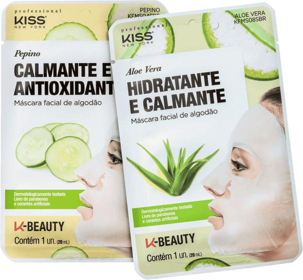 Kit Máscara Facial Kiss Calmante (2 Produtos) 20ml - Máscara Facial - Magazine Luiza
