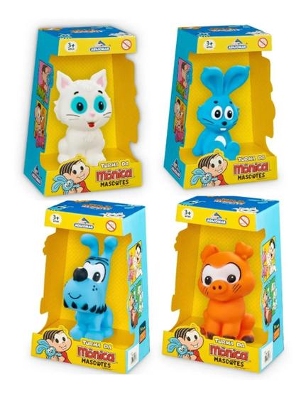 Kit Mascotes Turma Da Monica Sansao Mingau Bidu Chovinista - adjomar ...