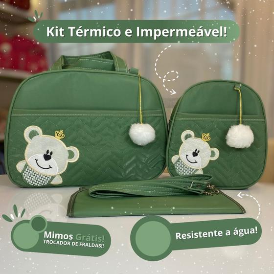 Kit Maternidade Bolsa/Mala 2 peças para Bebê Urso ao Lado com Mochila ...