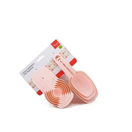 Kit Medidas Culinárias, Colheres Medidoras, c/ 9 Peças Rosa - Wincy ...