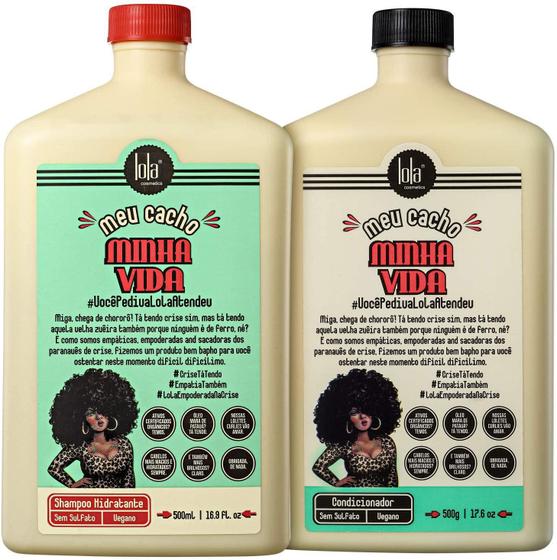 Kit Meu Cacho Minha Vida Shampoo E Condicionador 500Ml Lola - Lola ...