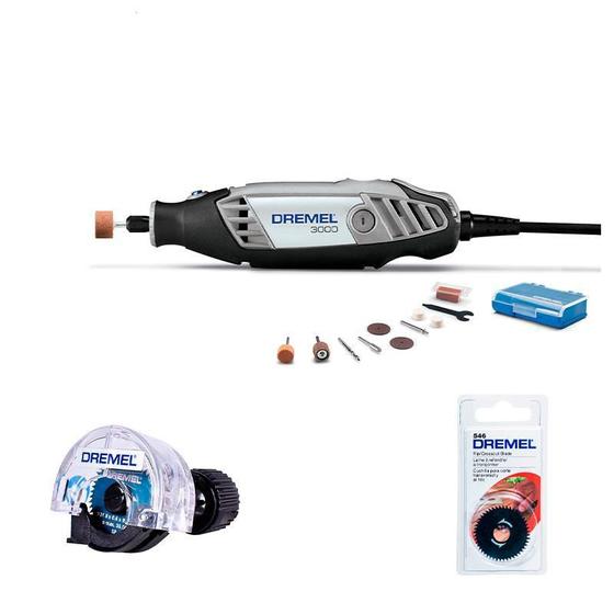 Kit Micro Retifica Dremel 3000 220V + Suporte Serra Circular - Kit para ...