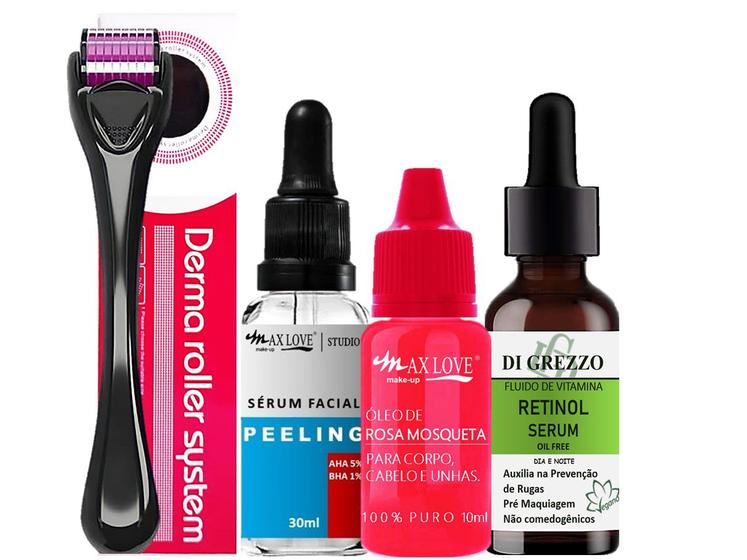 Kit Microagulhamento Marcas De Acne No Rosto Cicatriz Acne ...