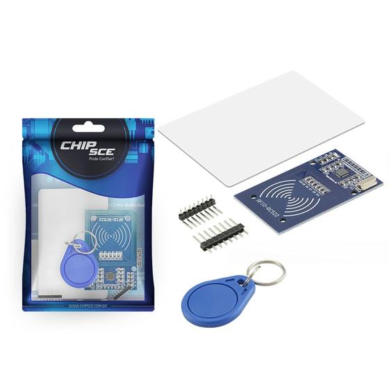 Kit Mini Leitor Rfid Rc522 Cartão Tag Mifare 13.56mhz Mfrc - CHIPSCE ...