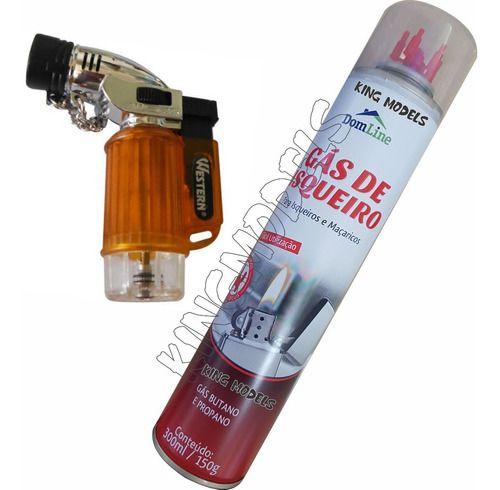 Kit Mini Maçarico Western 6000 + Recarga Western 300ml - Maçarico ...