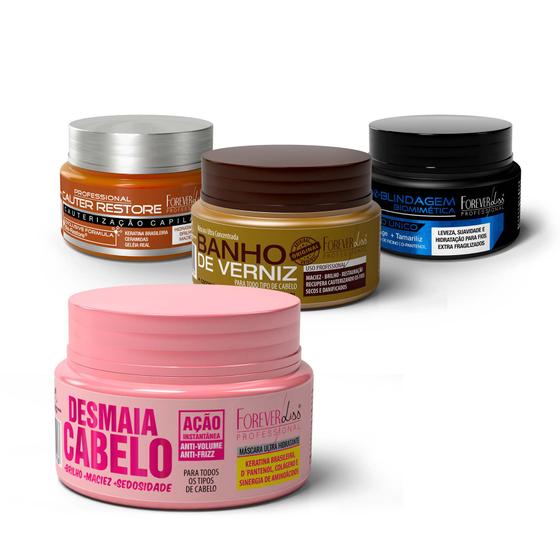 Kit Mini Máscaras Forever Liss - Máscara Capilar - Magazine Luiza