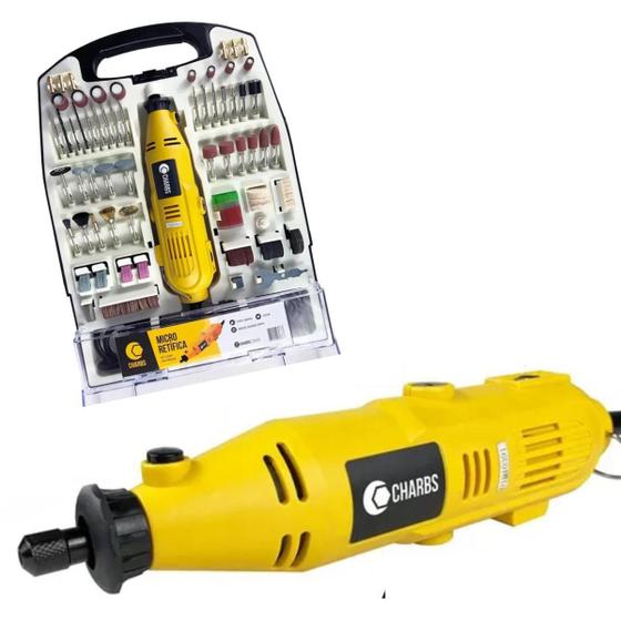Kit Mini Micro Retifica Elétrica Completo 234 Peças + Maleta - Charbs ...