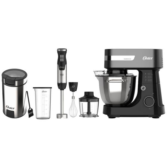Kit Mixer Inox 3 Em 1 Potente 750W 4 Laminas Batedeira Planetaria Inox ...