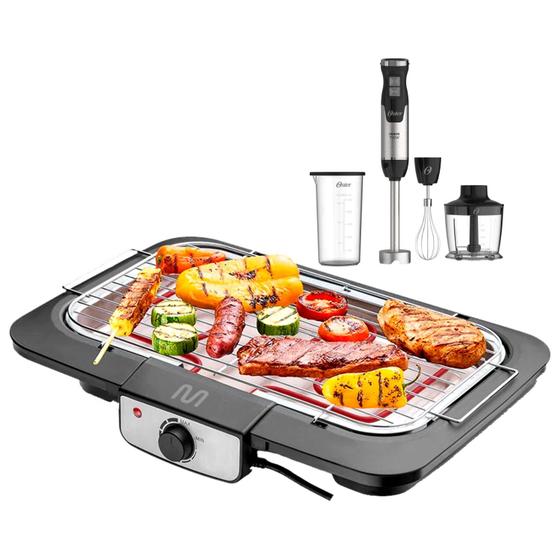 Kit Mixer Power Inox 3 Em 1 Copo Tampa Processador Fouet Haste Com ...