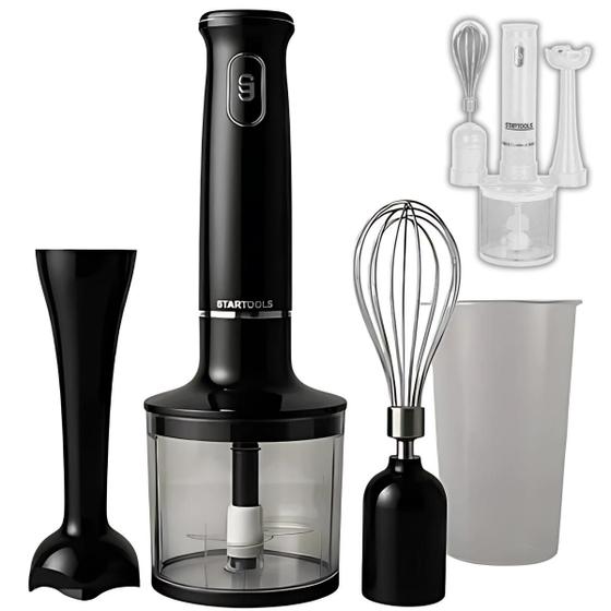 Kit Mixer, Processador e Batedor 3 em 1 127V 220V com Copo 700ml e ...