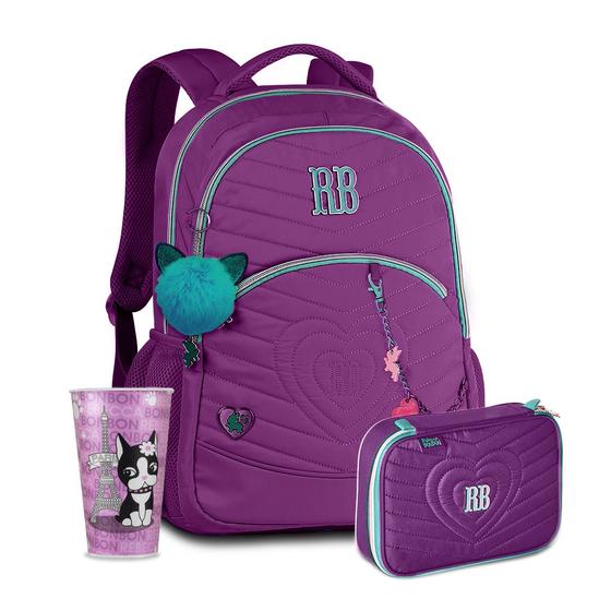 Kit Mochila E Estojo Rebecca Bonbon RB - Mochilas - Magazine Luiza