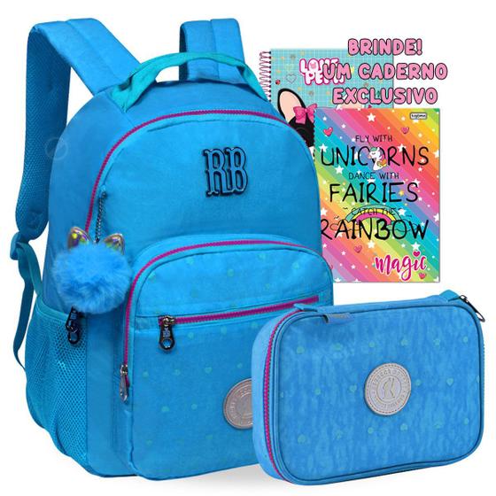 Kit Mochila Escolar Rb Rebecca Bonbon com Estojo - Material Escolar ...