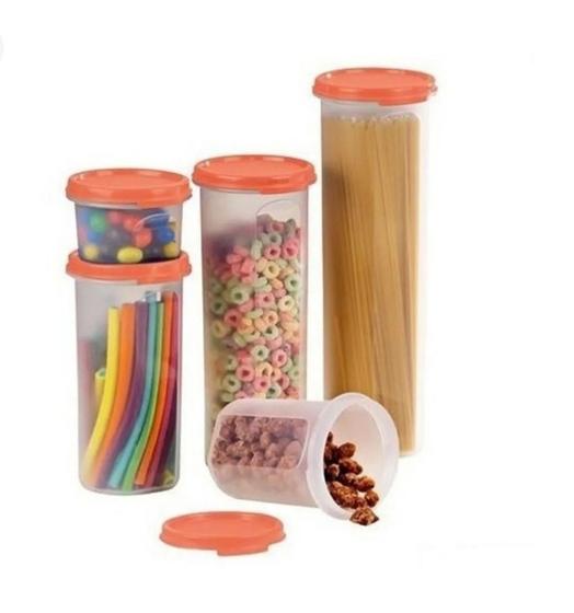 Kit Modular Redondo 5 Peças Tupperware - Pote - Magazine Luiza
