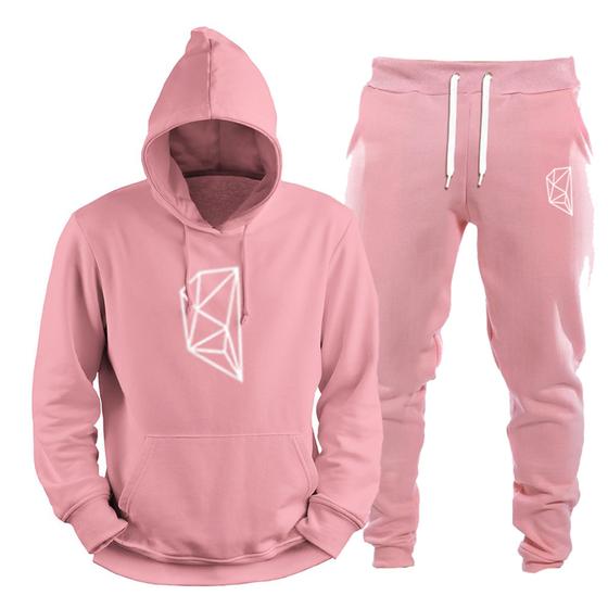 Kit Moletom Rosa Plus Size Abrigo com Calça Pre Historic Até G5 - Ad ...