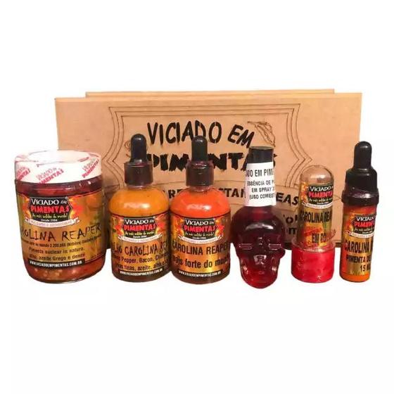 Kit Molhos de Pimentas Carolina Reaper a mais ardida do mundo - VICIADO ...