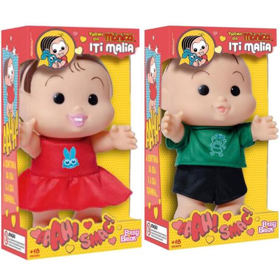 Kit Mônica + Cebolinha Iti Malia Turma Da Mônica Baby Brink - Novabrink ...