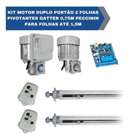 Kit Motor Duplo Portão 2 Folhas Pivotantes Gatter Peccinin - Peccinin ...