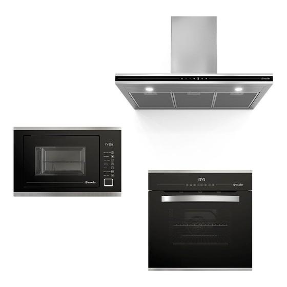 Kit Mueller Micro-Ondas de Embutir + Forno Elétrico Digital de Embutir ...