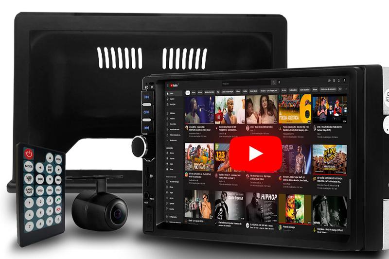 Kit Multimídia Corsa Classic 7810H Esp Android/iPhone + Moldura - first option - Central ...