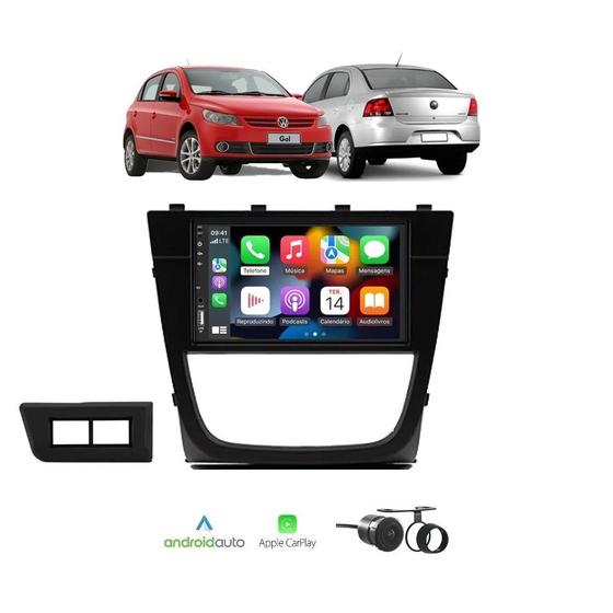 Kit Multimídia Gol Voyage Saveiro G5 7 Pol CarPlay AndroidAuto Sem fio - 8100 FirstOption ...