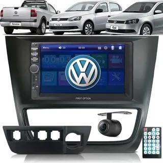 Kit Multimídia Gol Voyage Saveiro G5 7 Pol Mp5 2din Bt Usb FM Leitor SD - FIRST OPTION - Central ...