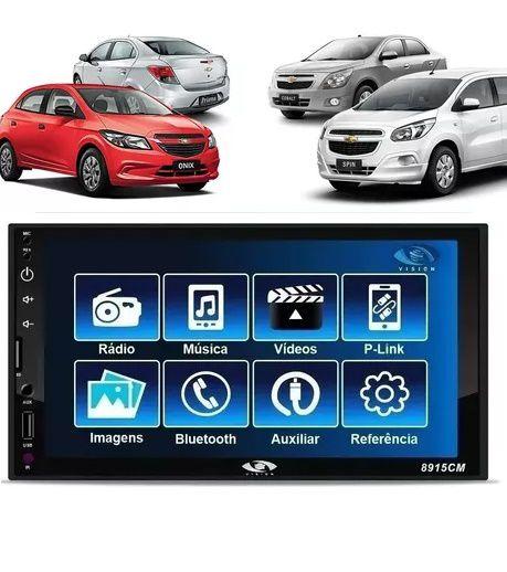 Kit Multimídia Onix Prisma Cobalt Spin Mp5 2din Bt Usb Radio Sd Espelhamento - VISION - Central ...