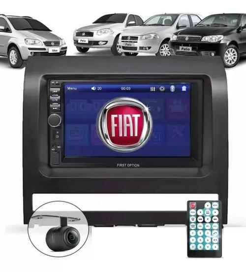 Kit Multimidia Palio Strada Siena Idea 7 Pol MP5 TV Radio BT USB AUX SD CARD e Espelhamento ...