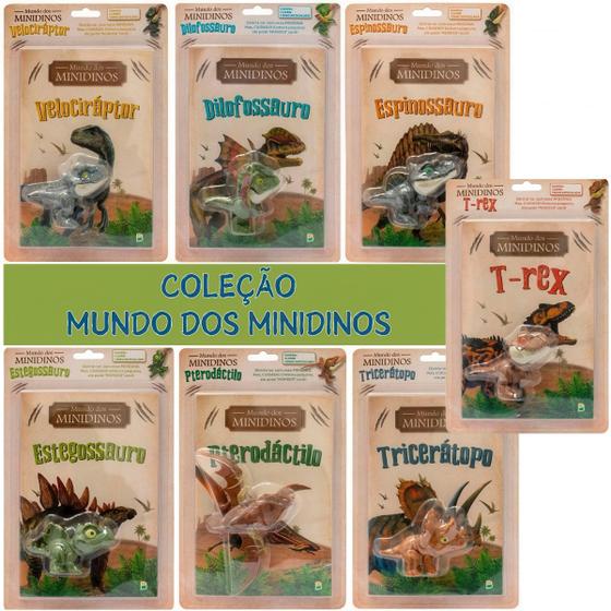 Kit Mundo dos Minidinos: Dilofossauro + Espinossauro + Estegossauro ...