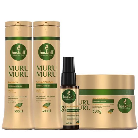 Kit Murumuru Haskell 4 Produtos P - Néctar Concentrado 35ml - Kit de Tratamento para Cabelos ...