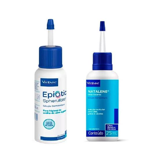 Kit Natalene e epiotic higiene Cães e Gatos - Virbac - Otológico ...