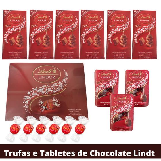 Kit natalino de Chocolates Nobres Lindt Para Presentear - Chocolate ...