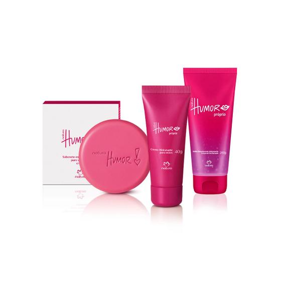 Kit Natura Humor Próprio Sabonente em Barra 90g + Creme Hidratante para ...