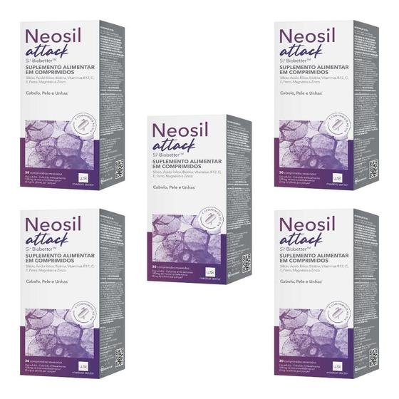 Kit Neosil Attack Com 5 Caixas De 30 Comprimidos Revestidos Cada - USK ...