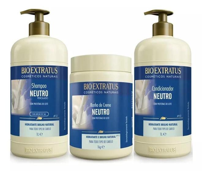 Kit Neutro Proteínas Do Leite 3 Produtos 1L Bio Extratus - Kit de ...