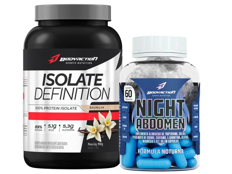 Kit Night Abdomen + Isolate Definition 900g - Body Action - Kit de ...